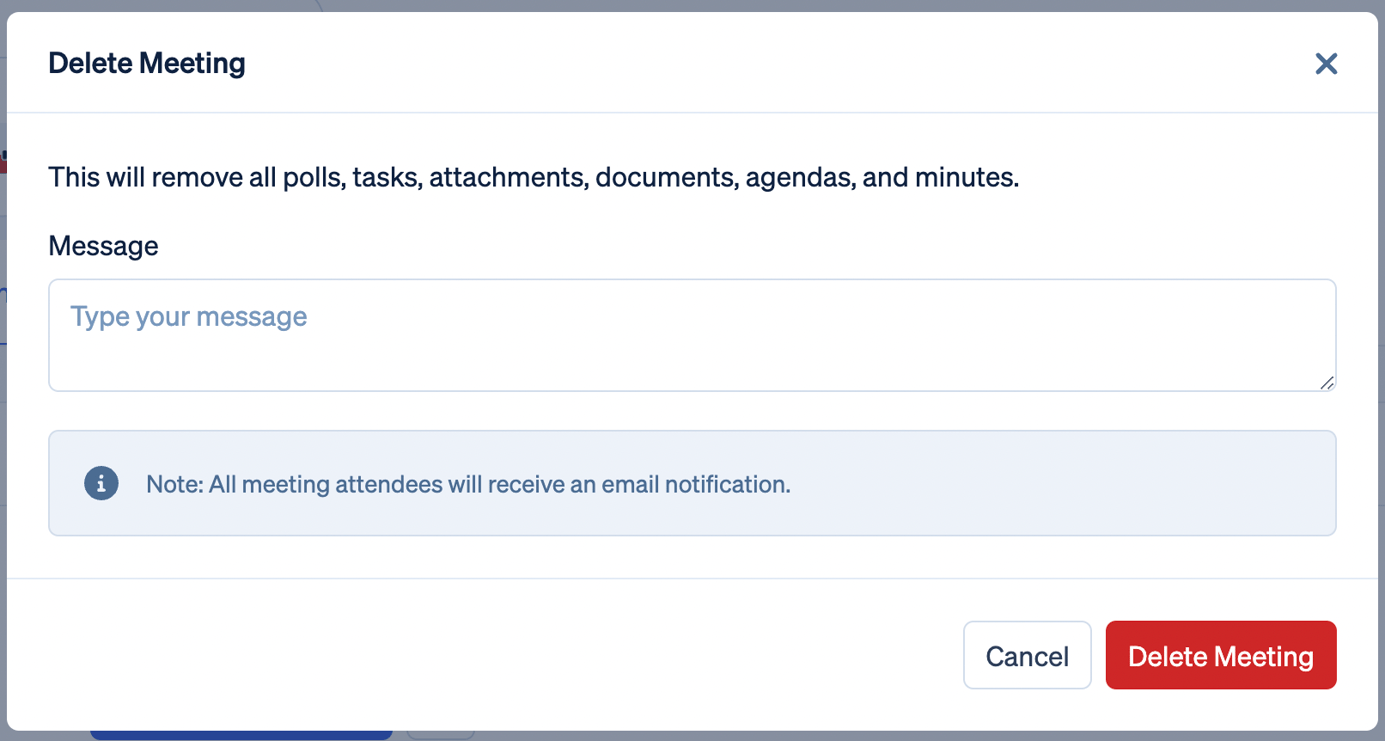 Edit Or Delete A Meeting